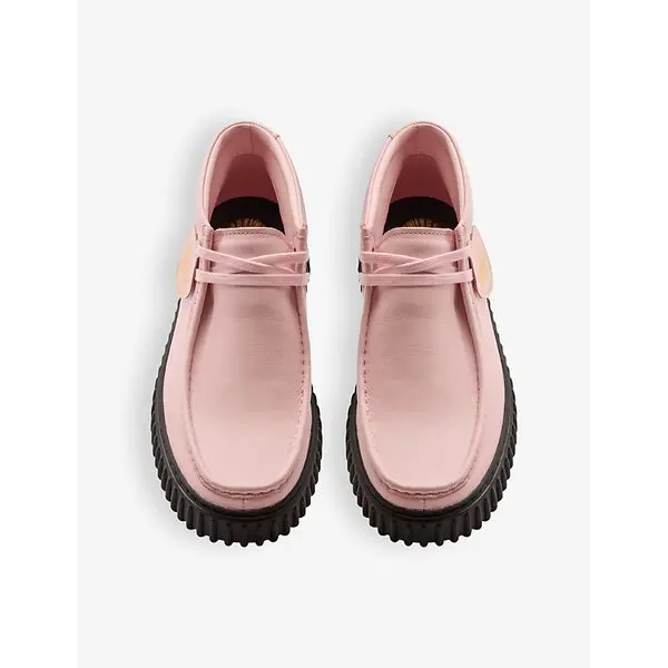 Martine Rose X Clarks Torhill Leather Ankle Boots - Rose Leather